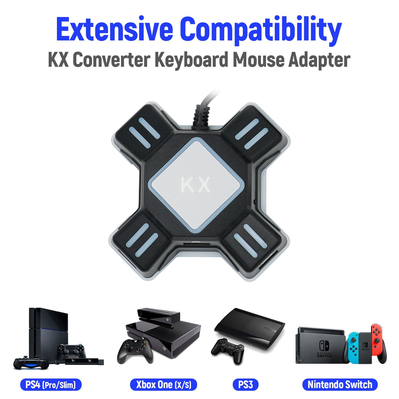 Mcbazel KX Keyboard & Mouse Converter Adapter for Switch / Xbox One ...